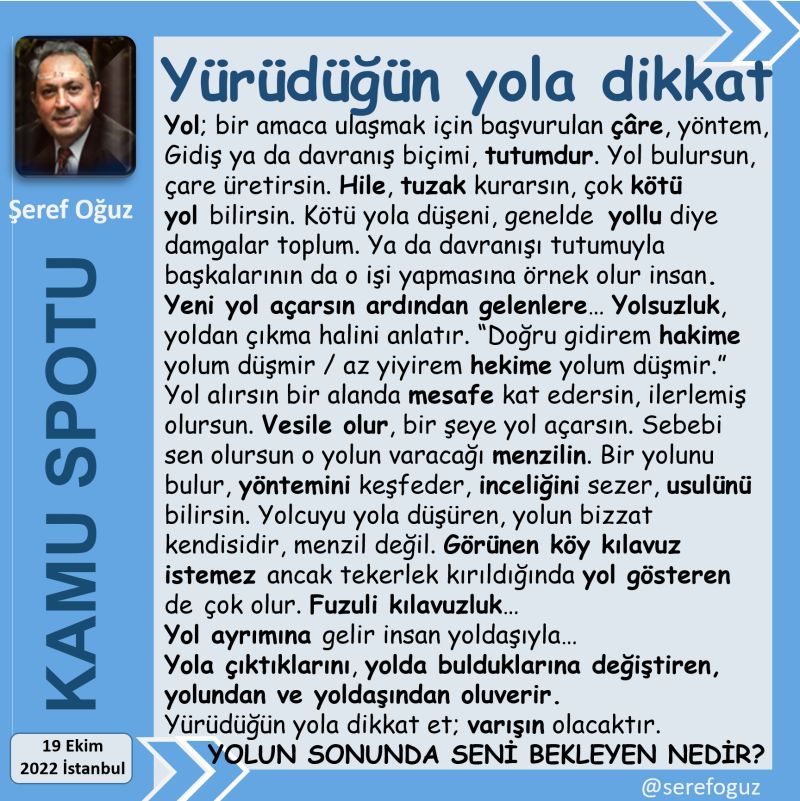 Seref Oguz LinkedIn‘de: YOLCUYU YOLA DÜŞÜREN YOLUN BİZZAT KENDİSİDİR 1 ... Seref Oguz LinkedIn‘de: YOLCUYU YOLA DÜŞÜREN YOLUN BİZZAT KENDİSİDİR 1 ...