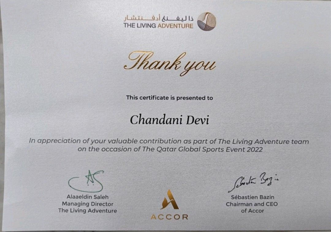 Chandani Porwal on LinkedIn: #management #accor #certificate # ... Chandani Porwal on LinkedIn: #management #accor #certificate # ...