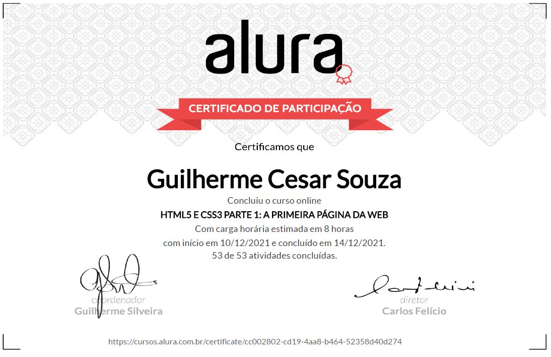 Dando os primeiros passos em HTML & CSS. | Guilherme Souza Dando os primeiros passos em HTML & CSS. | Guilherme Souza