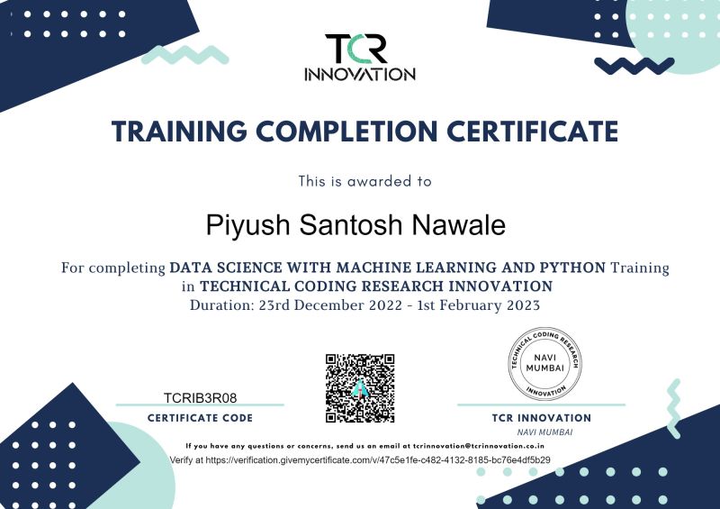 Piyush Nawale on LinkedIn: #python #innovation #experience # ... Piyush Nawale on LinkedIn: #python #innovation #experience # ...