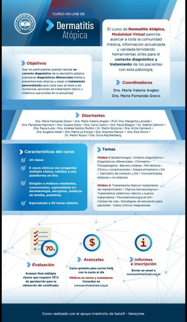 Juan Pedro Russo, MD, PhD en LinkedIn: curso online Dermatitis Atopica ... Juan Pedro Russo, MD, PhD en LinkedIn: curso online Dermatitis Atopica ...