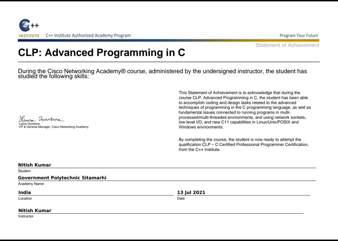 Er. Nitish Kumar on LinkedIn: Advanced programming in C Er. Nitish Kumar on LinkedIn: Advanced programming in C