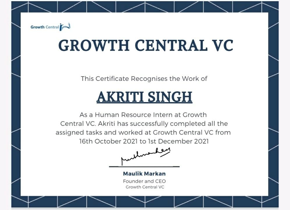 AKRITI SINGH on LinkedIn: #hr #completed #intership #intraction # ... AKRITI SINGH on LinkedIn: #hr #completed #intership #intraction # ...