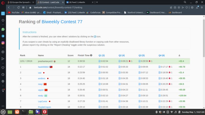 Prashant Arya on LinkedIn: #leetcode Prashant Arya on LinkedIn: #leetcode
