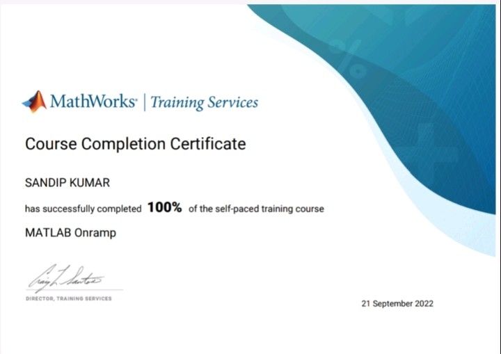 Sandip kumar on LinkedIn: MATLAB Sandip kumar on LinkedIn: MATLAB