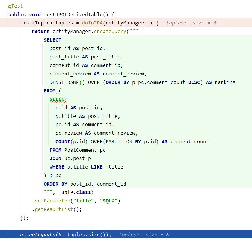 Vlad Mihalcea on LinkedIn: 🎯 This is a valid JPQL query in Hibernate 6 ... Vlad Mihalcea on LinkedIn: 🎯 This is a valid JPQL query in Hibernate 6 ...