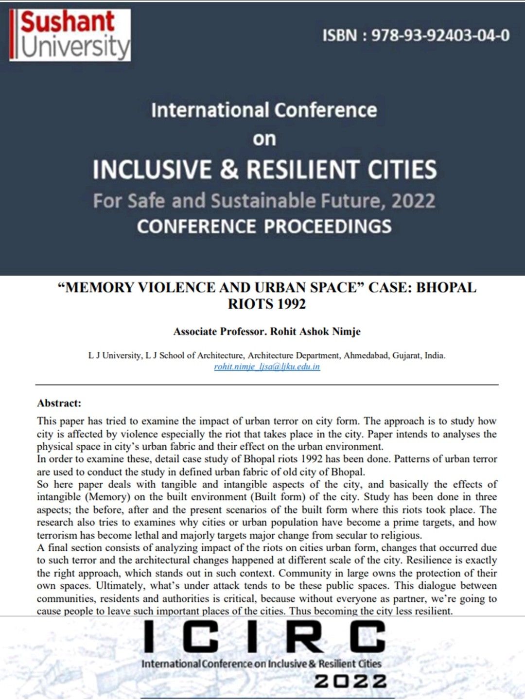 I would like share the news that my paper has been published in an ... I would like share the news that my paper has been published in an ...