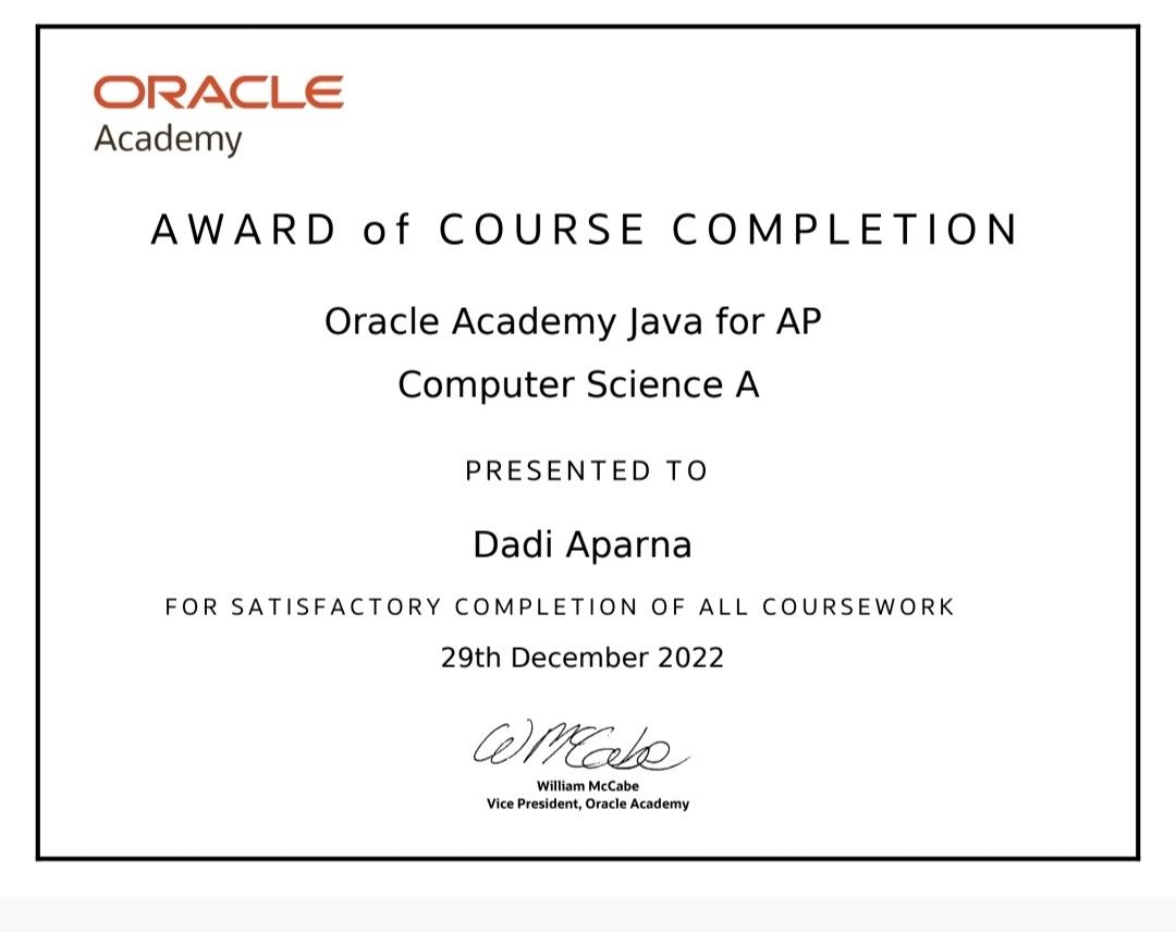 Aparna Dadi on LinkedIn: #java #oracle Aparna Dadi on LinkedIn: #java #oracle