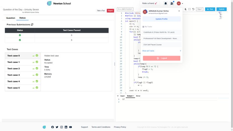 Arnava Sinha on LinkedIn: #cplusplus #cpp #day11 #30daysofcodechallenge ... Arnava Sinha on LinkedIn: #cplusplus #cpp #day11 #30daysofcodechallenge ...
