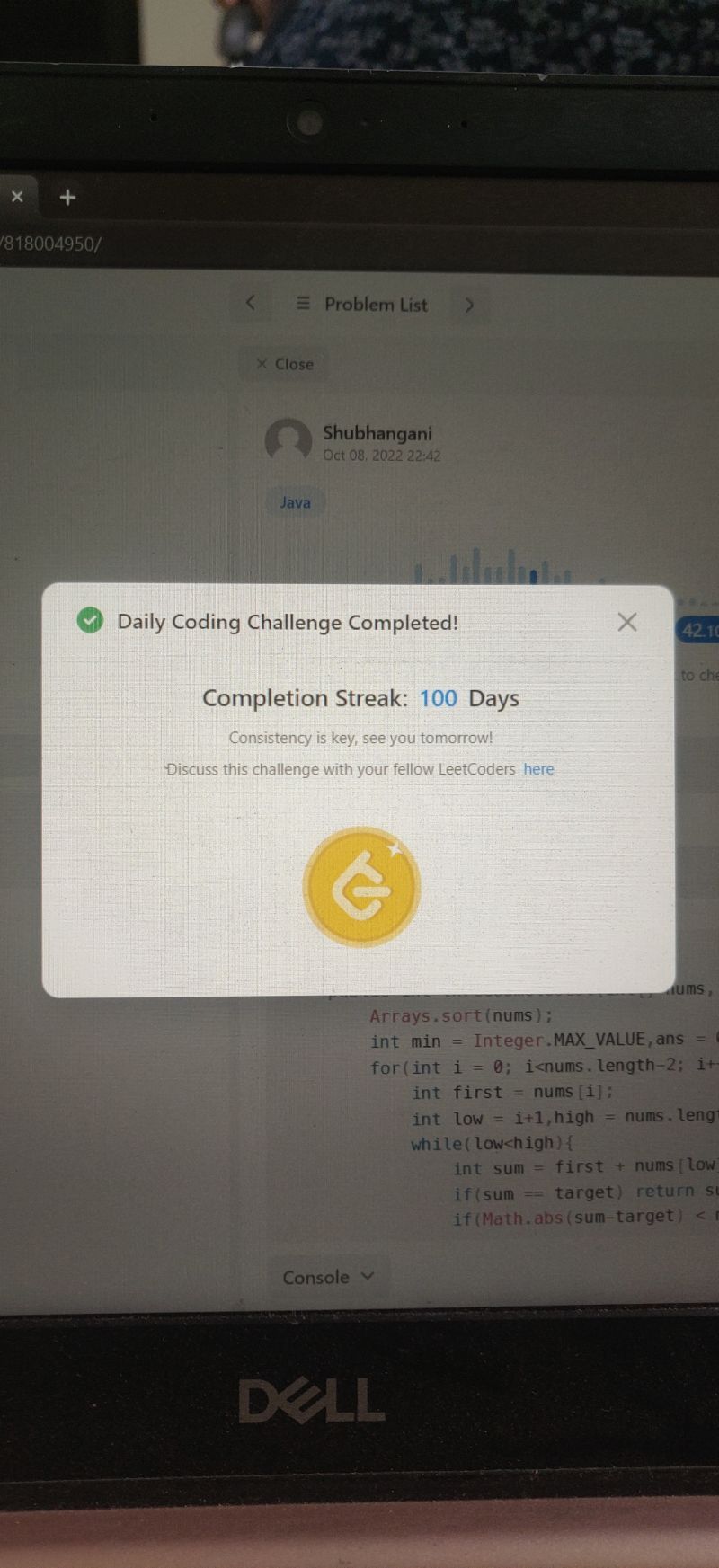 Shubhangani Tayal on LinkedIn: #leetcode #100daysoflearning Shubhangani Tayal on LinkedIn: #leetcode #100daysoflearning