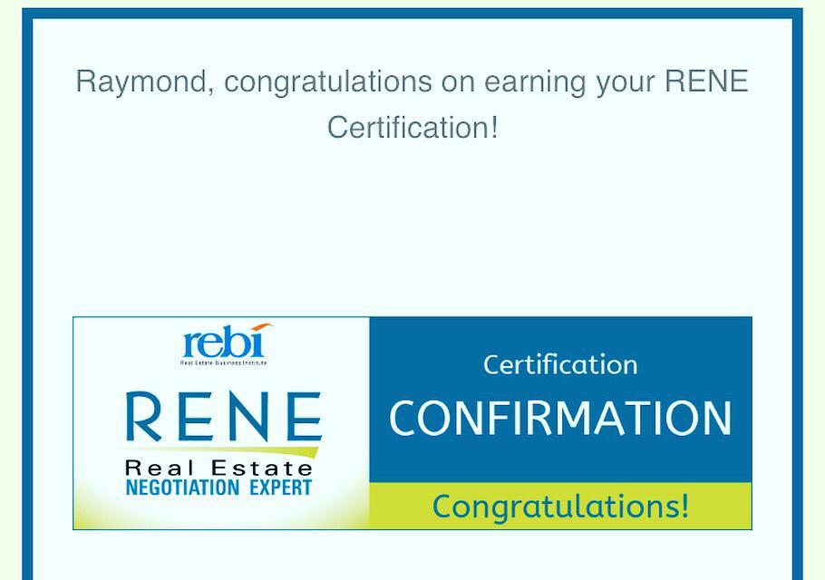 I am a certified Real Estate Negotiation Expert all to better serve my ... I am a certified Real Estate Negotiation Expert all to better serve my ...
