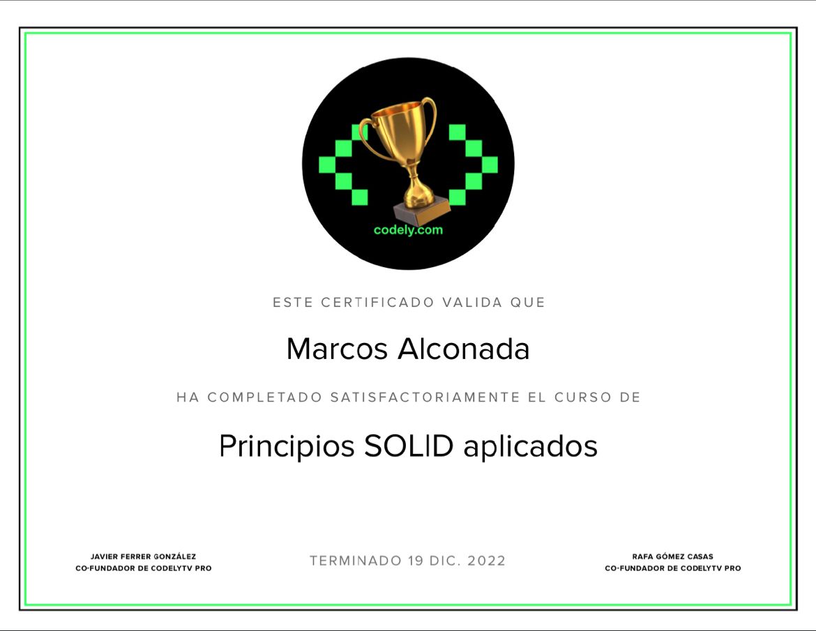 ππππ CodelyTV | Marcos Alconada Sanchez ππππ CodelyTV | Marcos Alconada Sanchez