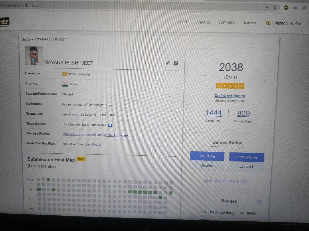 Mayank Pushpjeet on LinkedIn: #codechef #love #connections #share # ... Mayank Pushpjeet on LinkedIn: #codechef #love #connections #share # ...