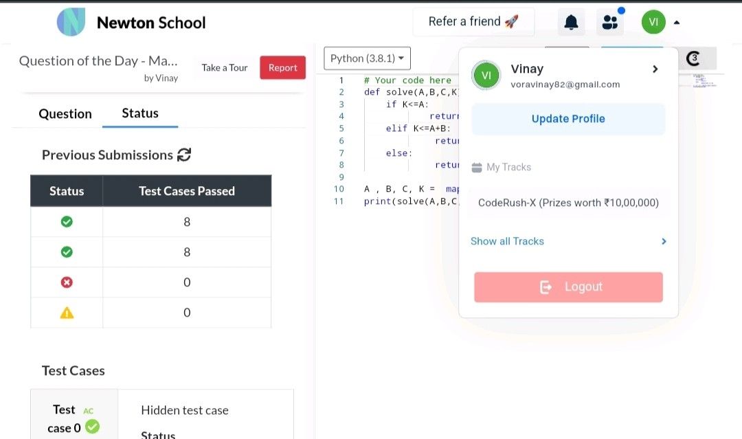 Vinay Vora on LinkedIn: #python #day26 #30daysofcode #community #coding ... Vinay Vora on LinkedIn: #python #day26 #30daysofcode #community #coding ...