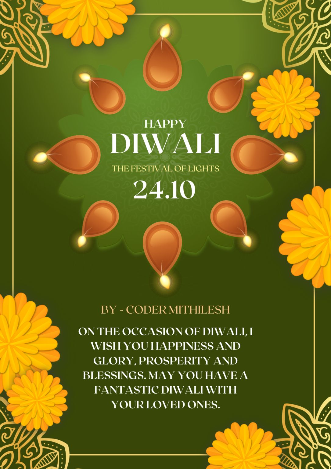 Coder Mithilesh on LinkedIn: Happy Diwali Coder Mithilesh on LinkedIn: Happy Diwali