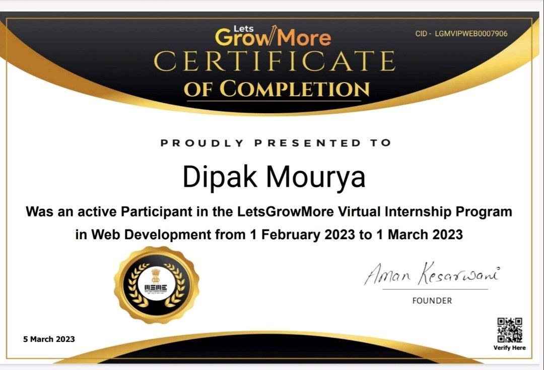 Dipak Mourya on LinkedIn: #connections #experience #internship # ... Dipak Mourya on LinkedIn: #connections #experience #internship # ...