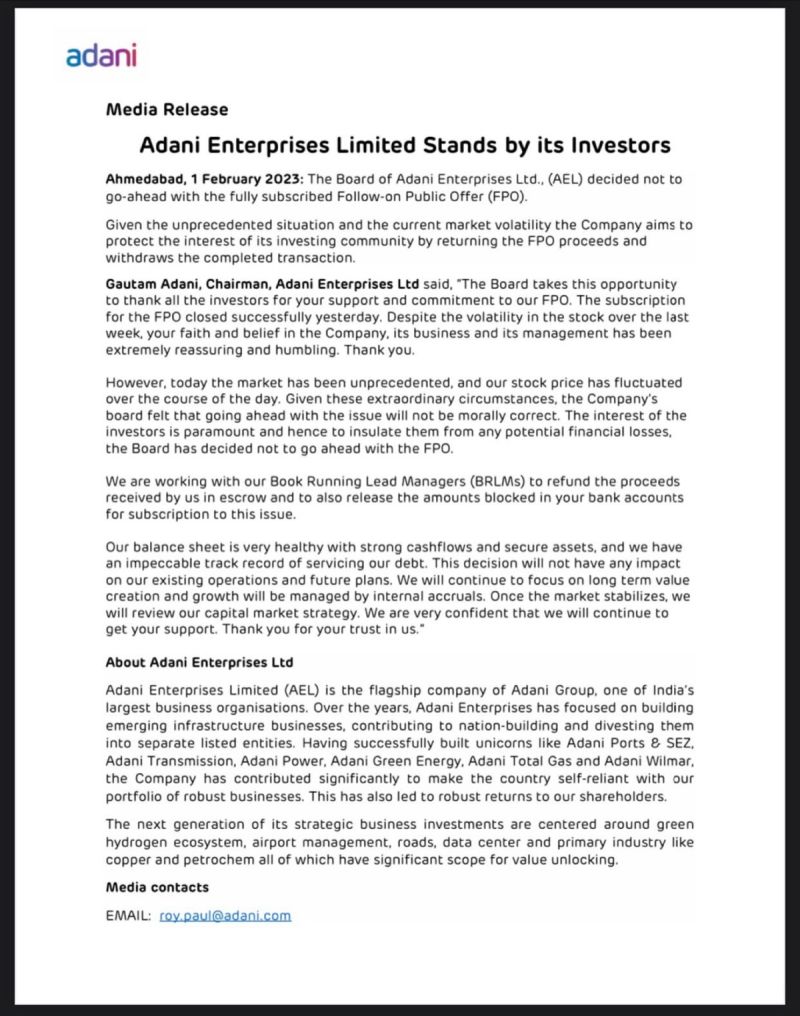 sanket bansal on LinkedIn: #fpo #adanigroup #adanienterprises #sebi # ... sanket bansal on LinkedIn: #fpo #adanigroup #adanienterprises #sebi # ...