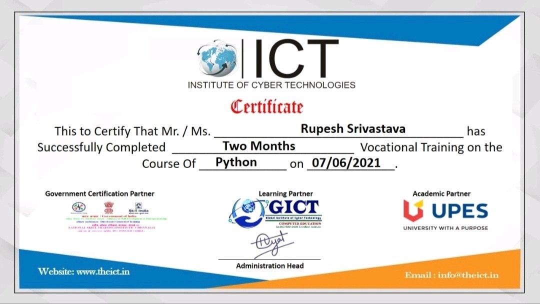 Rupesh Srivastava on LinkedIn: #python #programming Rupesh Srivastava on LinkedIn: #python #programming