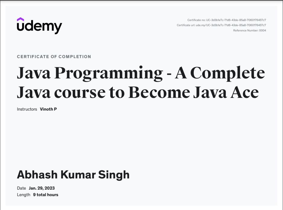 #java #javaprogramming #coding #certification #udemycourses #quantiphi ... #java #javaprogramming #coding #certification #udemycourses #quantiphi ...