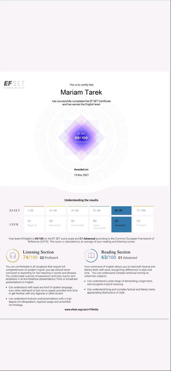 Mariam Tarek posted on LinkedIn Mariam Tarek posted on LinkedIn