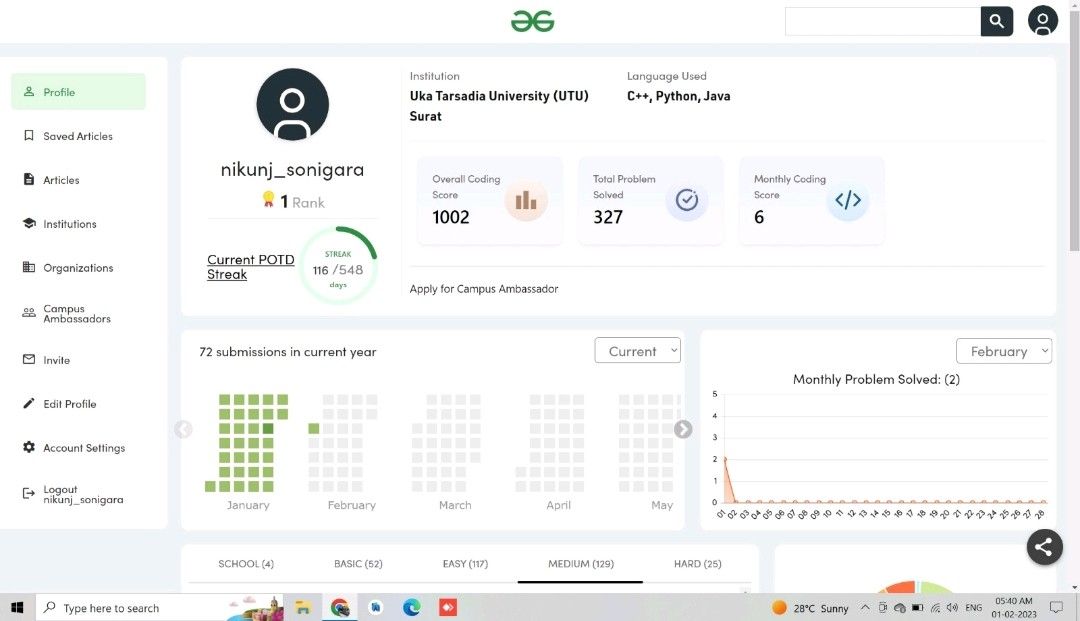 Nikunj Sonigara on LinkedIn: #dsa #competitiveprogramming #algorithms # ... Nikunj Sonigara on LinkedIn: #dsa #competitiveprogramming #algorithms # ...