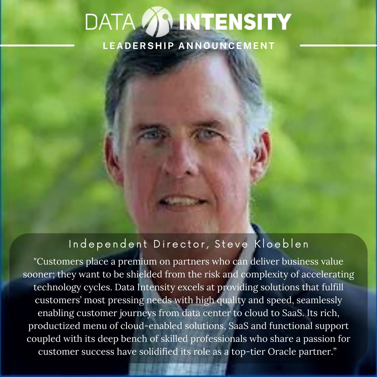 Data Intensity on LinkedIn: #dataintensity #leadership #oracle # ... Data Intensity on LinkedIn: #dataintensity #leadership #oracle # ...