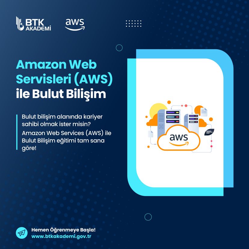 BTK Akademi LinkedIn‘de: #aws #cloud #bulut #bilisim BTK Akademi LinkedIn‘de: #aws #cloud #bulut #bilisim