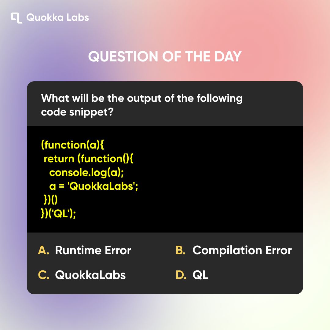 Quokka Labs on LinkedIn: #codequiz #quiz #css #html #frontenddev #tech ... Quokka Labs on LinkedIn: #codequiz #quiz #css #html #frontenddev #tech ...