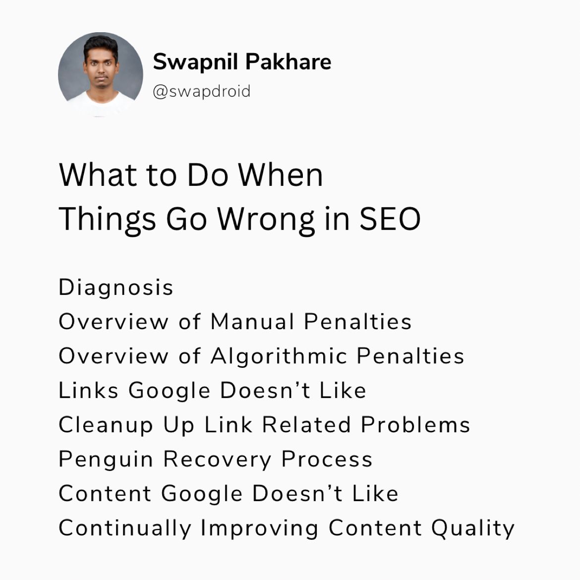 Swapnil Pakhare on LinkedIn: #seo Swapnil Pakhare on LinkedIn: #seo