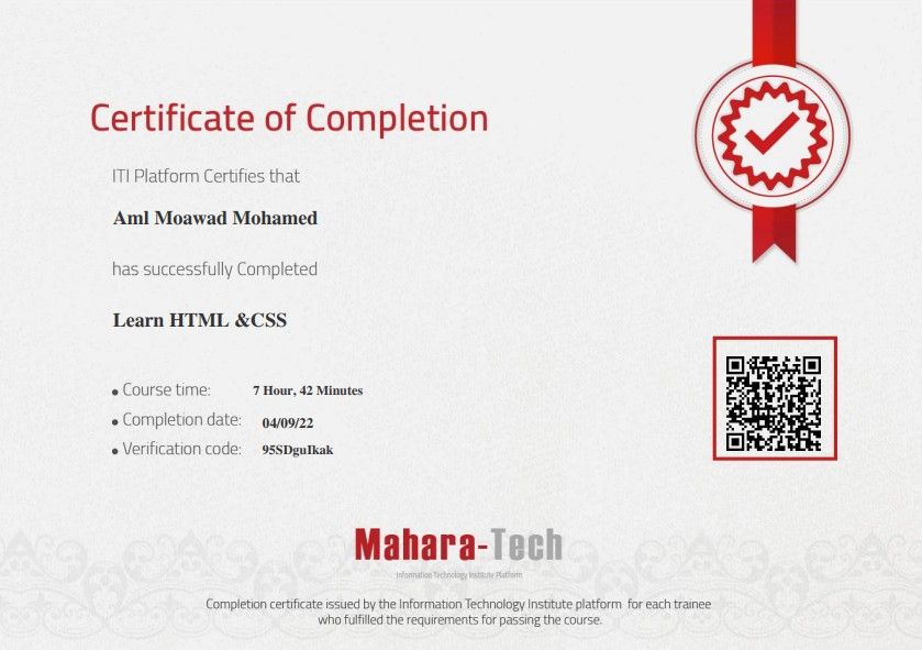 Aml Moawad on LinkedIn: #iti #html #css Aml Moawad on LinkedIn: #iti #html #css