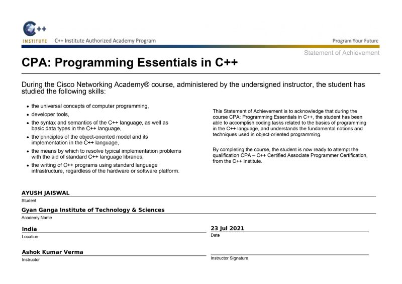 Ayush jaiswal on LinkedIn: #cisco #programming #c Ayush jaiswal on LinkedIn: #cisco #programming #c