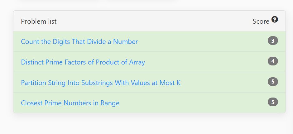 Dipak Kawale on LinkedIn: #leetcode #weekly #biweekly #coding #contest ... Dipak Kawale on LinkedIn: #leetcode #weekly #biweekly #coding #contest ...