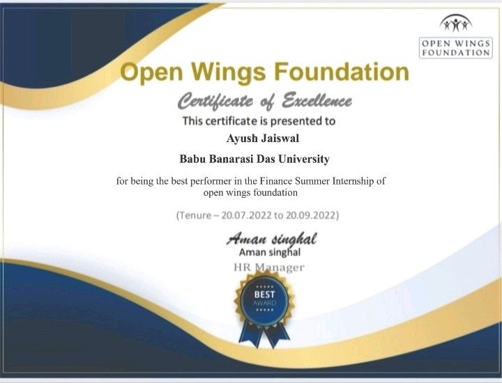 Ayush Jaiswal on LinkedIn: #intership #mba #finance Ayush Jaiswal on LinkedIn: #intership #mba #finance