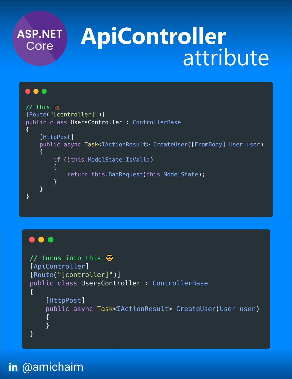 Amichai Mantinband on LinkedIn: #csharp #aspnet #aspnetcore #dotnet # ... Amichai Mantinband on LinkedIn: #csharp #aspnet #aspnetcore #dotnet # ...