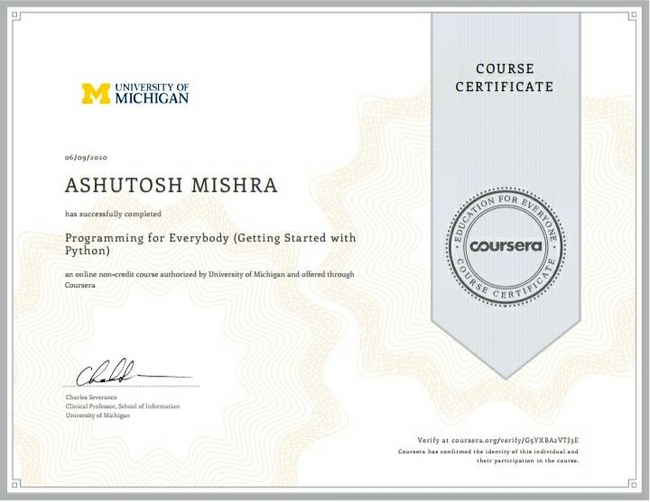 Ashutosh Mishra on LinkedIn: #python #programming Ashutosh Mishra on LinkedIn: #python #programming