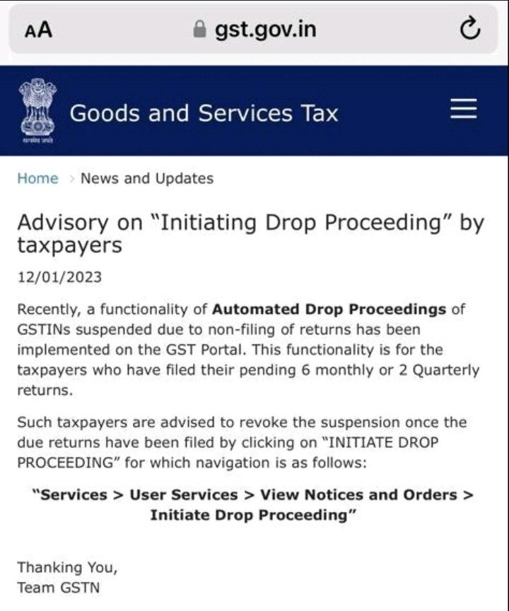 Advocate Nimesh Khilawala on LinkedIn: Advisory on Initiate Drop ... Advocate Nimesh Khilawala on LinkedIn: Advisory on Initiate Drop ...