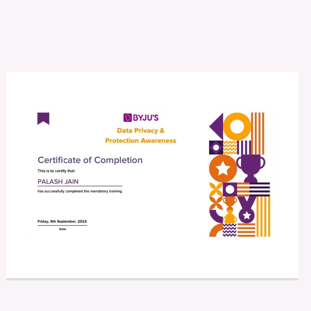 Palash Jain on LinkedIn: Successfully completed the certificate course ... Palash Jain on LinkedIn: Successfully completed the certificate course ...