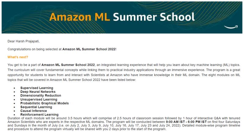 Harsh Prajapati on LinkedIn: #ml #amazon #school #machinelearning Harsh Prajapati on LinkedIn: #ml #amazon #school #machinelearning
