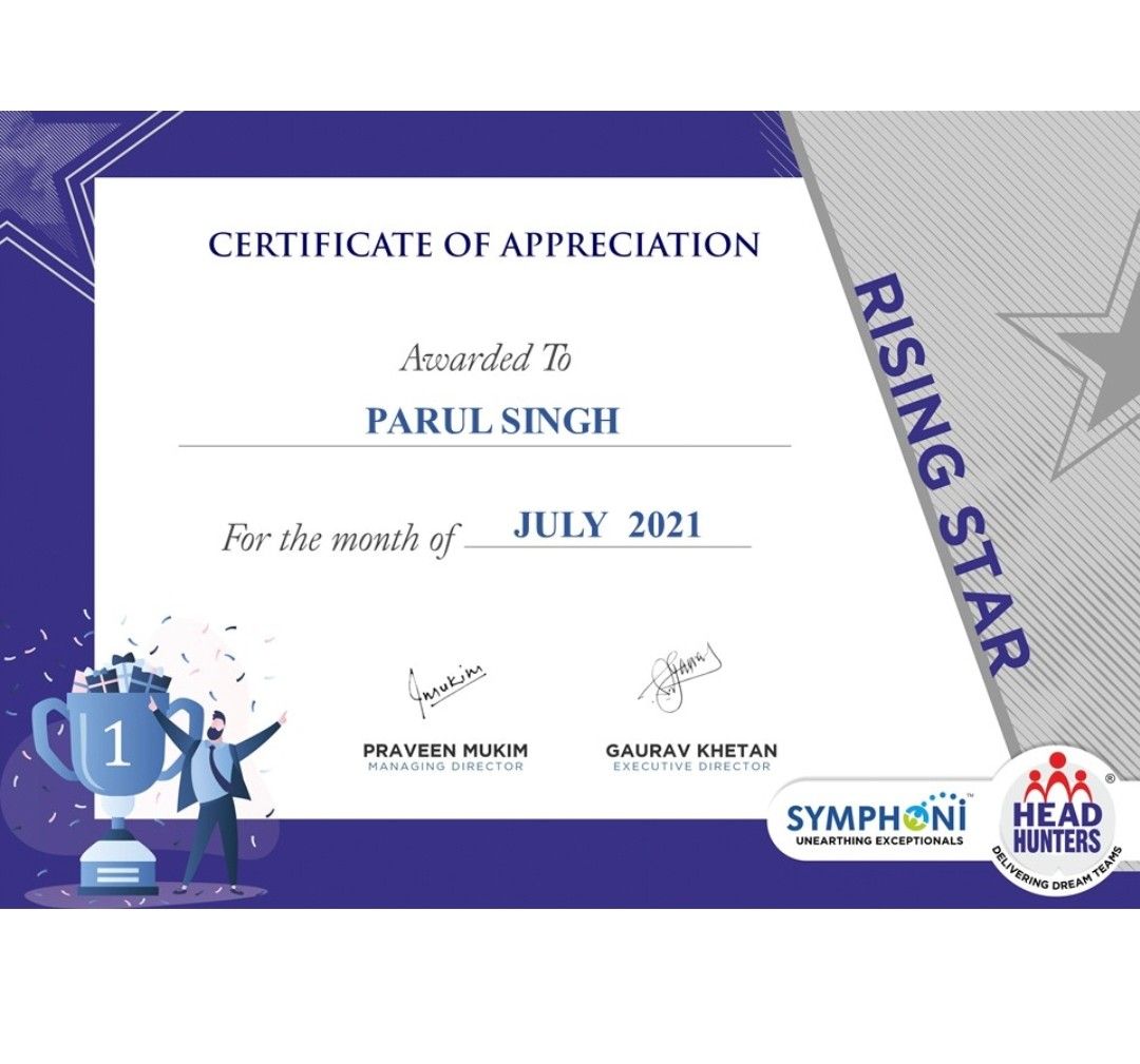 Parul Singh on LinkedIn: Thank you Symphoni HR Parul Singh on LinkedIn: Thank you Symphoni HR