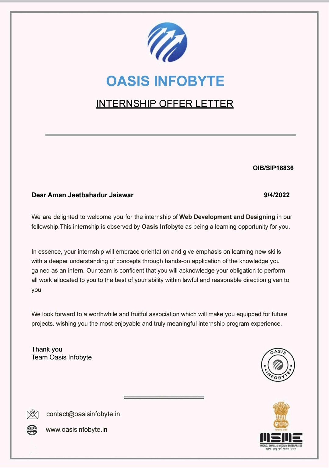 Aman Jaiswar on LinkedIn: #connections #oasisinfobyte #webdevelopement ... Aman Jaiswar on LinkedIn: #connections #oasisinfobyte #webdevelopement ...