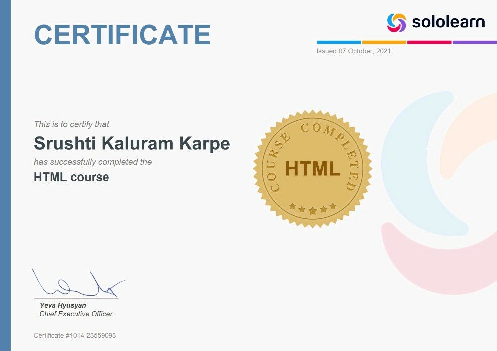 Srushti Karpe on LinkedIn: #html Srushti Karpe on LinkedIn: #html