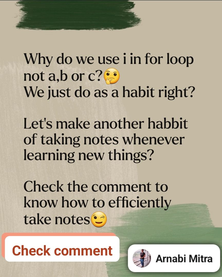 Arnabi Mitra auf LinkedIn: #notes #dsa #preparation | 12 Kommentare Arnabi Mitra auf LinkedIn: #notes #dsa #preparation | 12 Kommentare