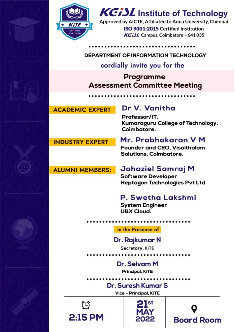 P Swetha Lakshmi on LinkedIn: #kgisl #it #alumni #ubx P Swetha Lakshmi on LinkedIn: #kgisl #it #alumni #ubx