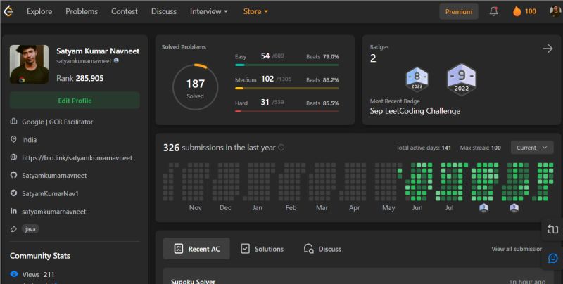 Satyam Kumar Navneet on LinkedIn: #dsa #striver #100daysofdsa # ... Satyam Kumar Navneet on LinkedIn: #dsa #striver #100daysofdsa # ...