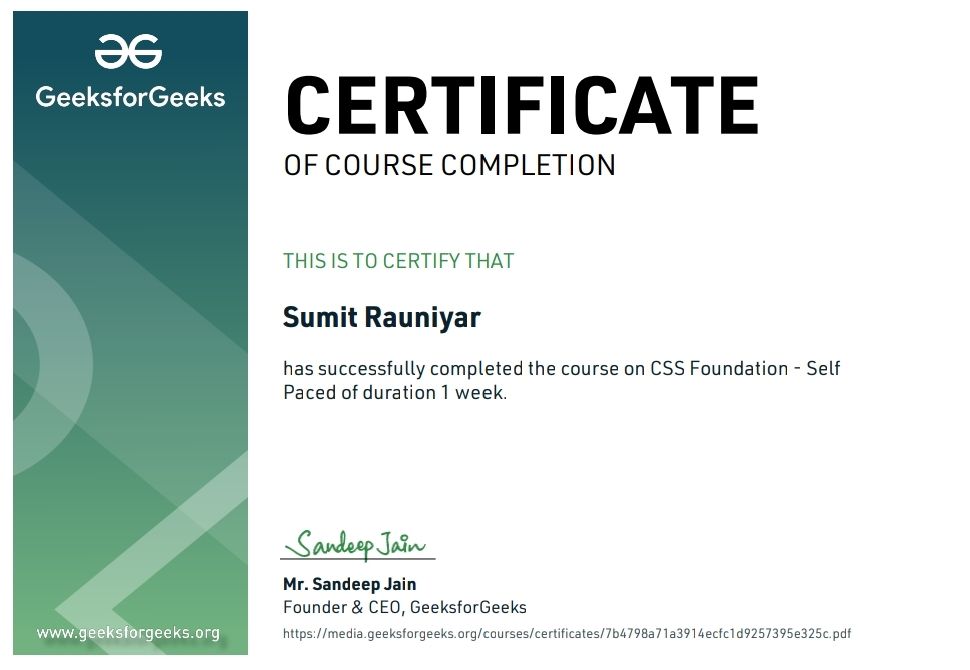 Sumit Rauniyar on LinkedIn: #css #html #webdevelopment #geeksforgeeks Sumit Rauniyar on LinkedIn: #css #html #webdevelopment #geeksforgeeks