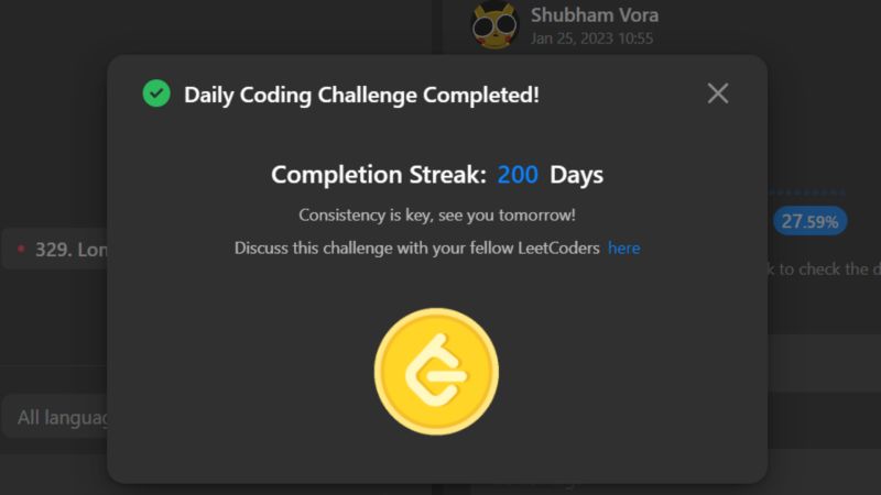 Shubham Vora on LinkedIn: #leetcode #leetcode2023 #consistency ... Shubham Vora on LinkedIn: #leetcode #leetcode2023 #consistency ...