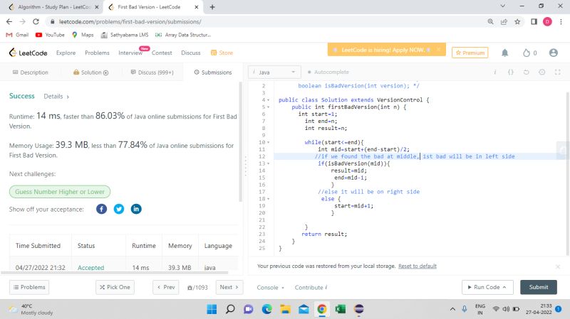 Durga pranathi chinthala on LinkedIn: #first #binary Durga pranathi chinthala on LinkedIn: #first #binary