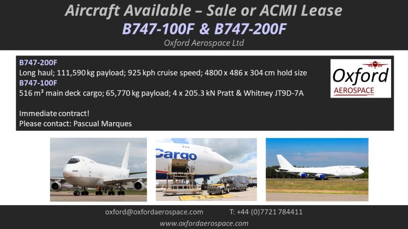 Oxford Aerospace Ltd. on LinkedIn: Aircraft Available – Sale or ACMI ... Oxford Aerospace Ltd. on LinkedIn: Aircraft Available – Sale or ACMI ...