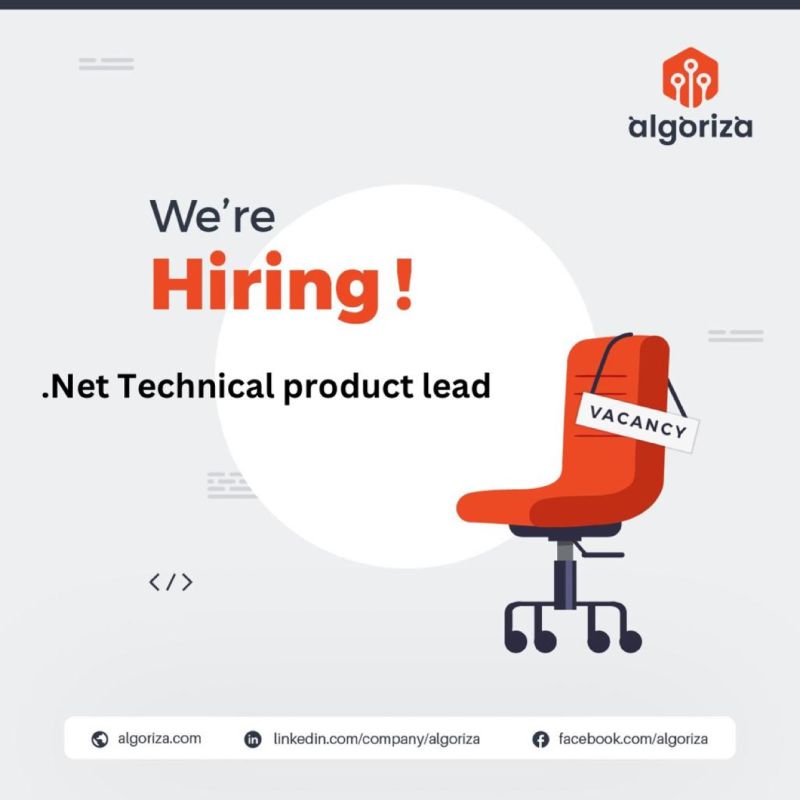 Algoriza on LinkedIn: Available vacancy : .NET technical Product Lead ... Algoriza on LinkedIn: Available vacancy : .NET technical Product Lead ...