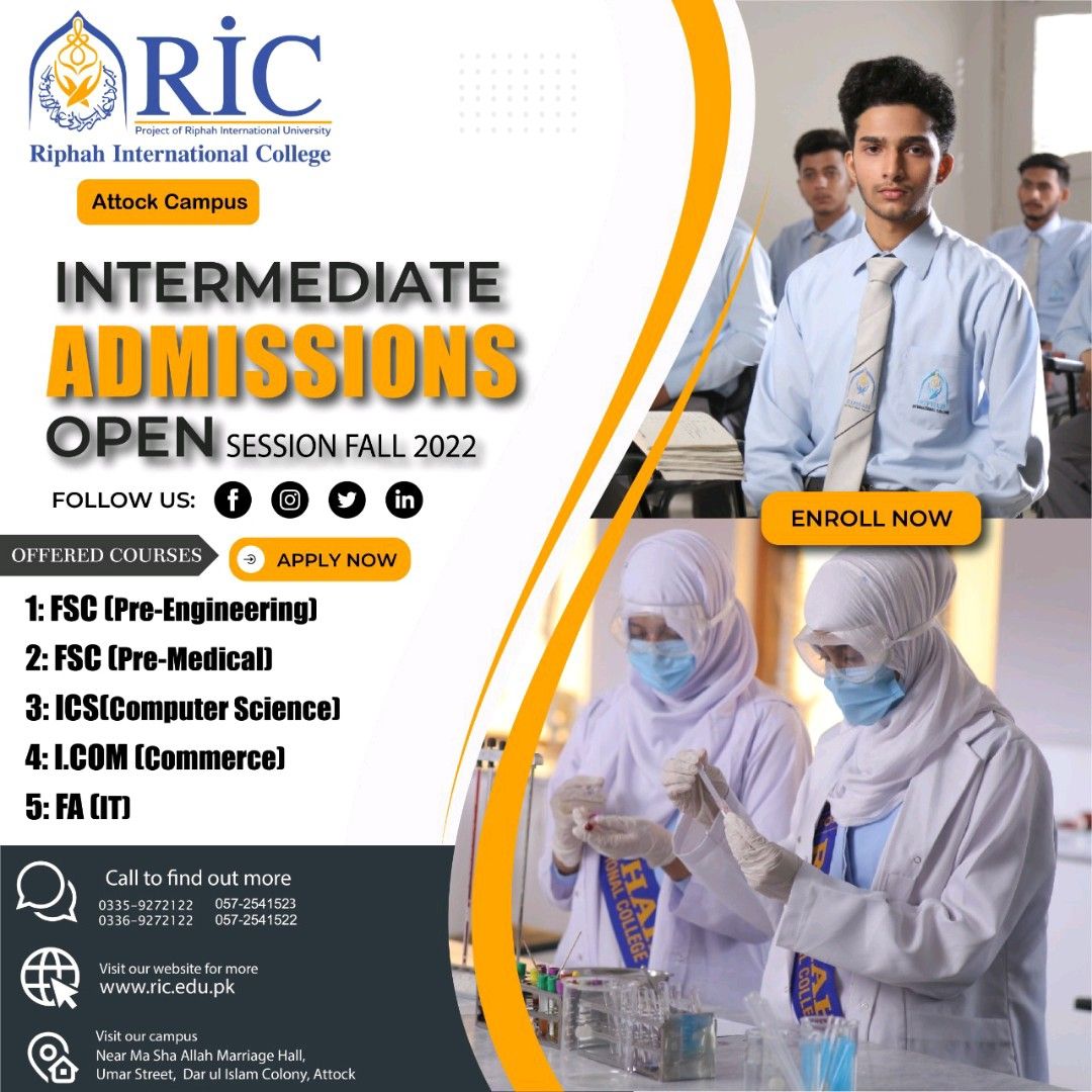 Riphah International College, Attock Campus. on LinkedIn: #intermediate ... Riphah International College, Attock Campus. on LinkedIn: #intermediate ...